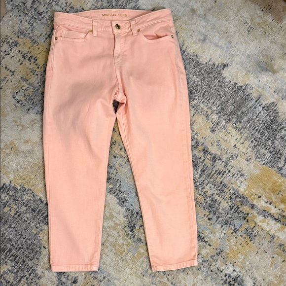 Michael Kors | Jeans | Michael Kors Womens Soft Peach Izzy Cropped ...